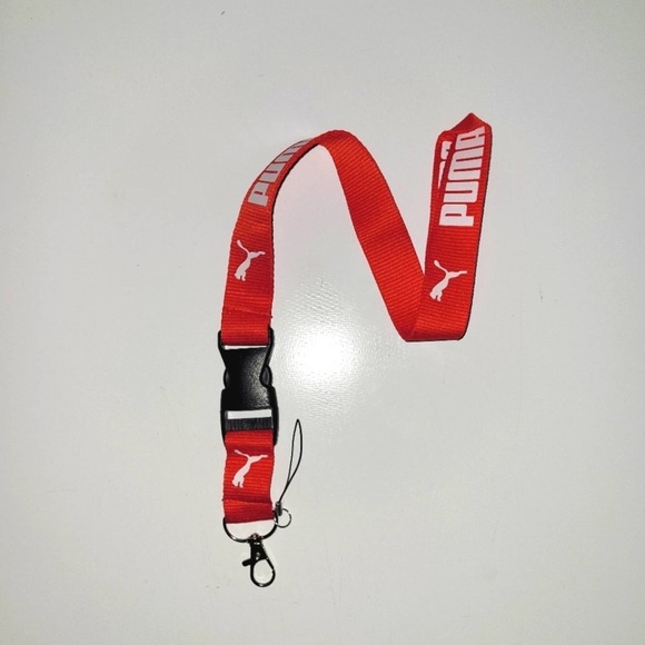 Puma | Accessories | I Brand New Puma Red Logo Detachable Lanyard With ...